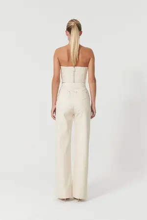 JENDUE Chaby Strapless Corset Crop Top