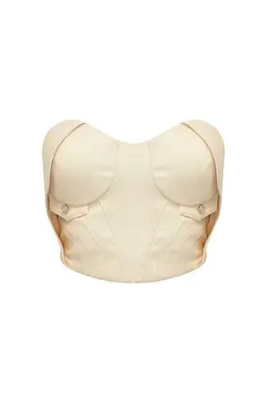JENDUE Chaby Strapless Corset - Ecru