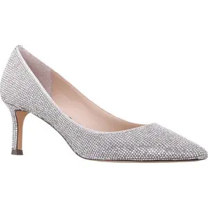 Nina Pointed Toe Pump - True Silver