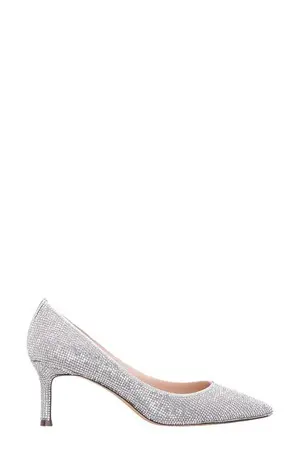 Nina Pointed Toe Pump - True Silver