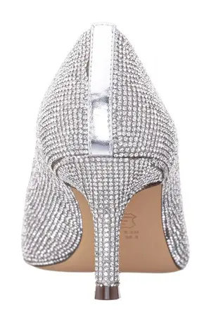 Nina Pointed Toe Pump - True Silver