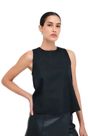 MARCELLA Mckinley Sleeveless Top - Black
