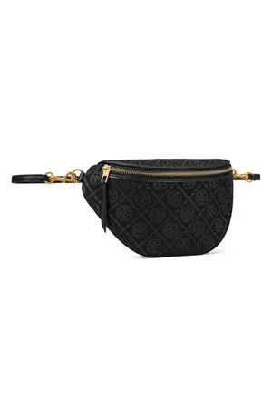 Tory Burch T Monogram Jacquard Belt Bag - Black