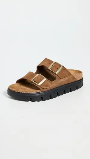 BIRKENSTOCK Arizona Chunky Sandals - Dark Tea