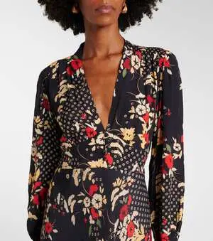 Rixo Trula Floral Maxi Dress