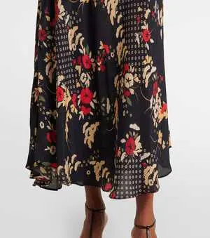 Rixo Trula Floral Maxi Dress