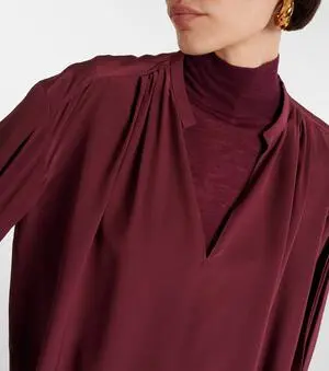 JOSEPH Blondel Silk Blouse - Red