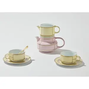 GINORI 1735 Colonna Diva Tea Set For 2