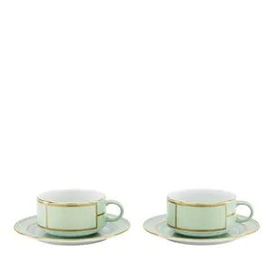 GINORI 1735 Colonna Diva Tea Set For 2 - Verde