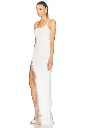 GRACE LING Flame Slit Maxi Dress