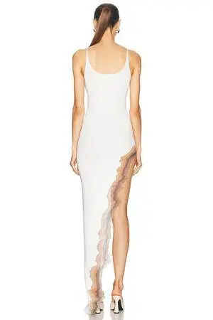GRACE LING Flame Slit Maxi Dress