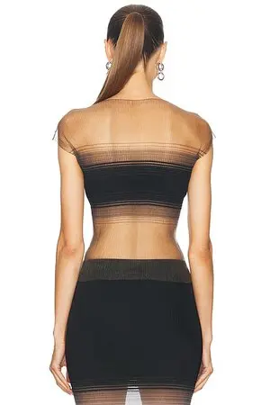 GRACE LING Evanescent Censor Top