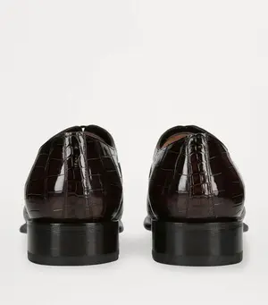 Santoni Carter Leather Oxford Shoes - Brown