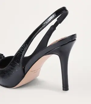 Kurt Geiger Patent Belgravia Slingback Pumps