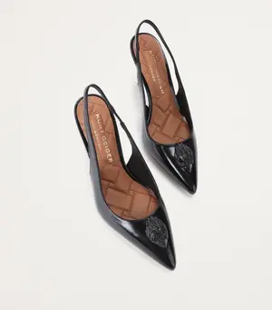 Kurt Geiger Patent Belgravia Slingback Pumps