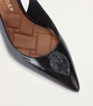 Kurt Geiger Patent Belgravia Slingback Pumps