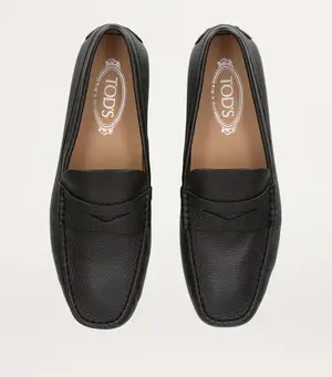 TOD'S Leather Gomma Loafers - Brown