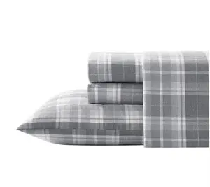Laura Ashley Mulholland Plaid Grey Full Sheet S Et - One-color