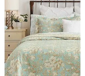 Laura Ashley Brompton Green Twin Quilt-sham Set