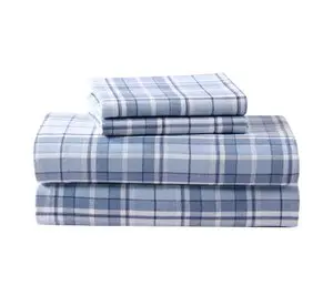 Laura Ashley Mulholland Plaid Blue Full Sheet S Et - One-color