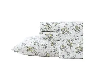 Laura Ashley Le Fleur Blue Full Sheet Set - One-color