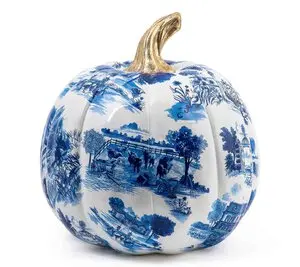 MACKENZIE-CHILDS Large Toile Pumpkin - One-color