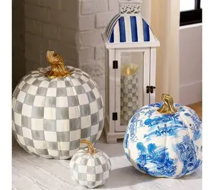 MACKENZIE-CHILDS Large Toile Pumpkin