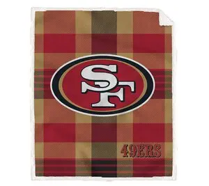 PEGASUS SPORTS Nfl Plaid Steel Royal Plush Sher A Blanket - One-color
