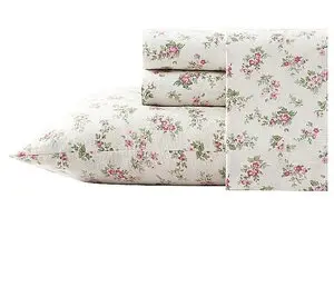 Laura Ashley Audrey Pink Full Sheet Set - One-color