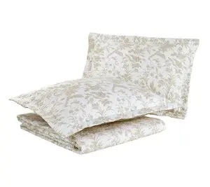 Laura Ashley Amberley Beige Full Queen Quilt-sham Set - One-color