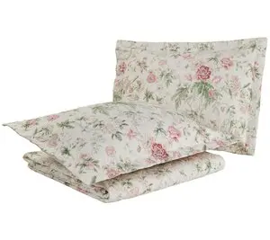 Laura Ashley Breezy Floral Green Full Queen Qui Lt-sham Set - One-color