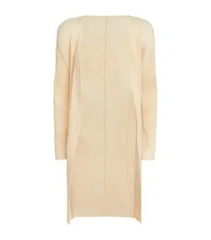 Issey Miyake Pleated Long Cardigan