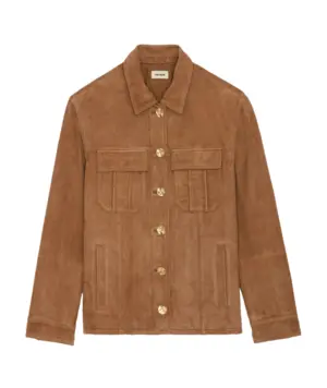 Zadig&Voltaire Kuba Suede Jacket - Brown