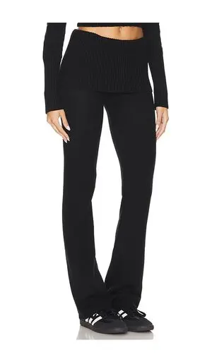 Frankies Bikinis Aimee Knit Pant - Black
