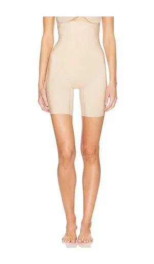 Commando Zone Smoothing High-waisted Short - Beige