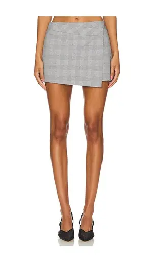 Gray Plaid Skirts