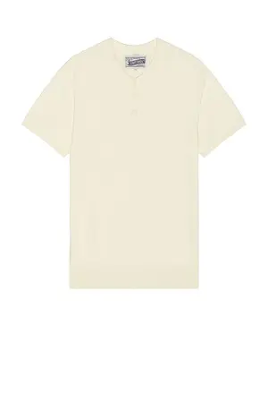 SCHOTT Basket Weave Polo In White