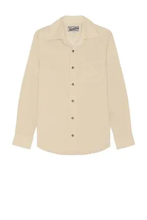 SCHOTT Pinwale Button Up Shirt - Stone