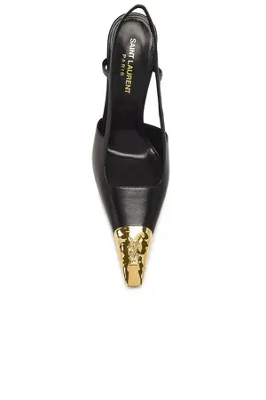 Saint Laurent Jeanne Slingback Pump - Nero