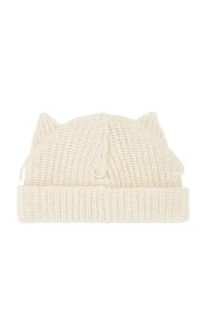 CHARLES JEFFREY Chunky Ears Beanie - Ecru
