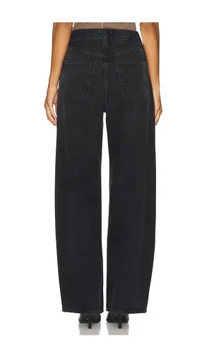 AGOLDE Low Curve Wide Leg Jeans - Black