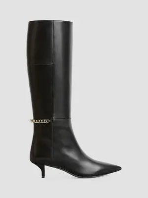 Gucci Signoria 50mm Leather Tall Boots