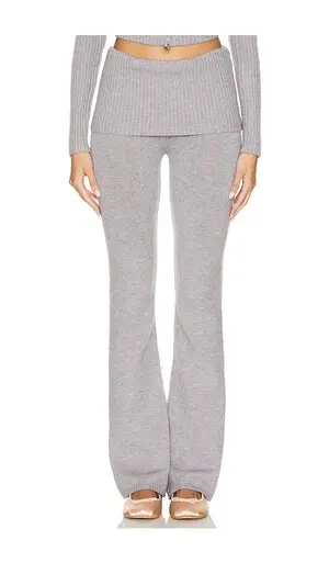 Frankies Bikinis Aimee Cloud Knit Pant - Grey