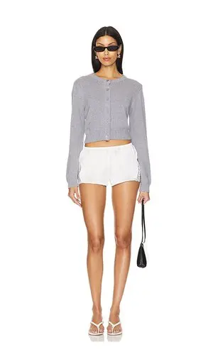Frankies Bikinis Dudley Cotton Knit Cardigan