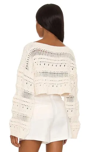 Tularosa Francis Open Stitch Cropped Pullover