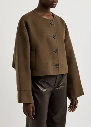 MEOTINE Karla Cropped Wool-blend Jacket