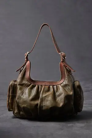 Free People We The Free Hattie Hardware Shoulder Bag - Olive