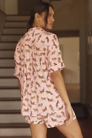 LYREBIRD Modaluxe Short Sleeve Pajama Shirt - Tiger