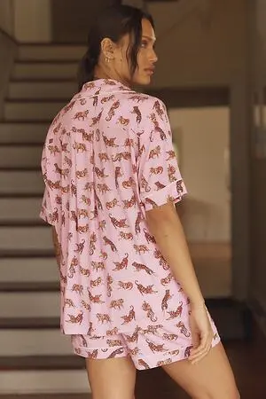 LYREBIRD Briar Short Sleeve Pajama Shirt Modaluxe - Tiger