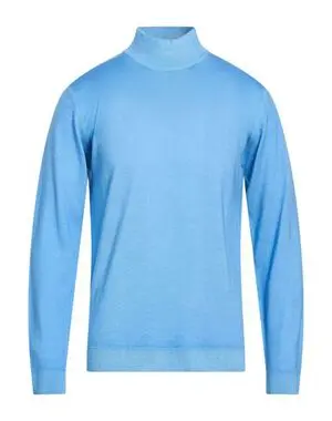 DANIELE FIESOLI Turtleneck Azure Size Merino Wool - Blue